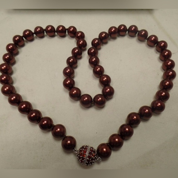 Stauer | Jewelry | Genuine Vintage Stauer 22 Hot Chocolate Shell Pearl ...